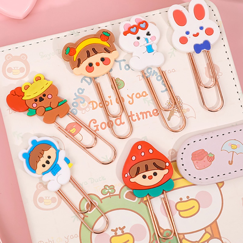 1pcs Cartoon Bookmark Paper Clip Cute Creative Student Learning ...