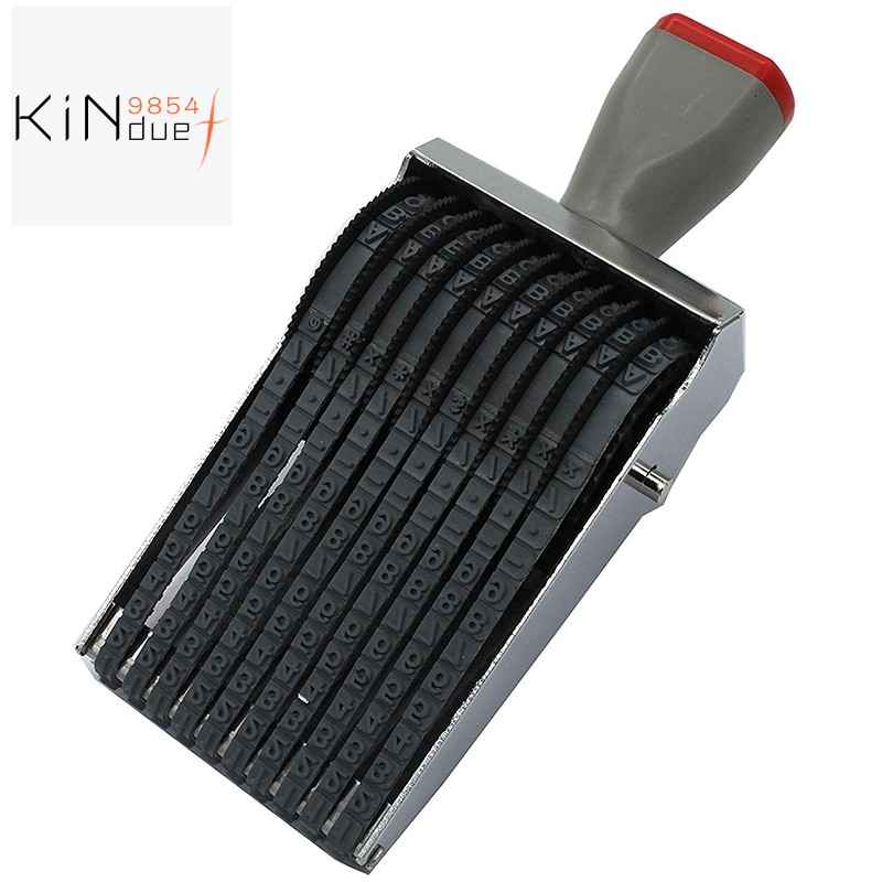 ☟Multipurpose 10 Digit Alphabet Rolling Rubber Stamp English Letter ...