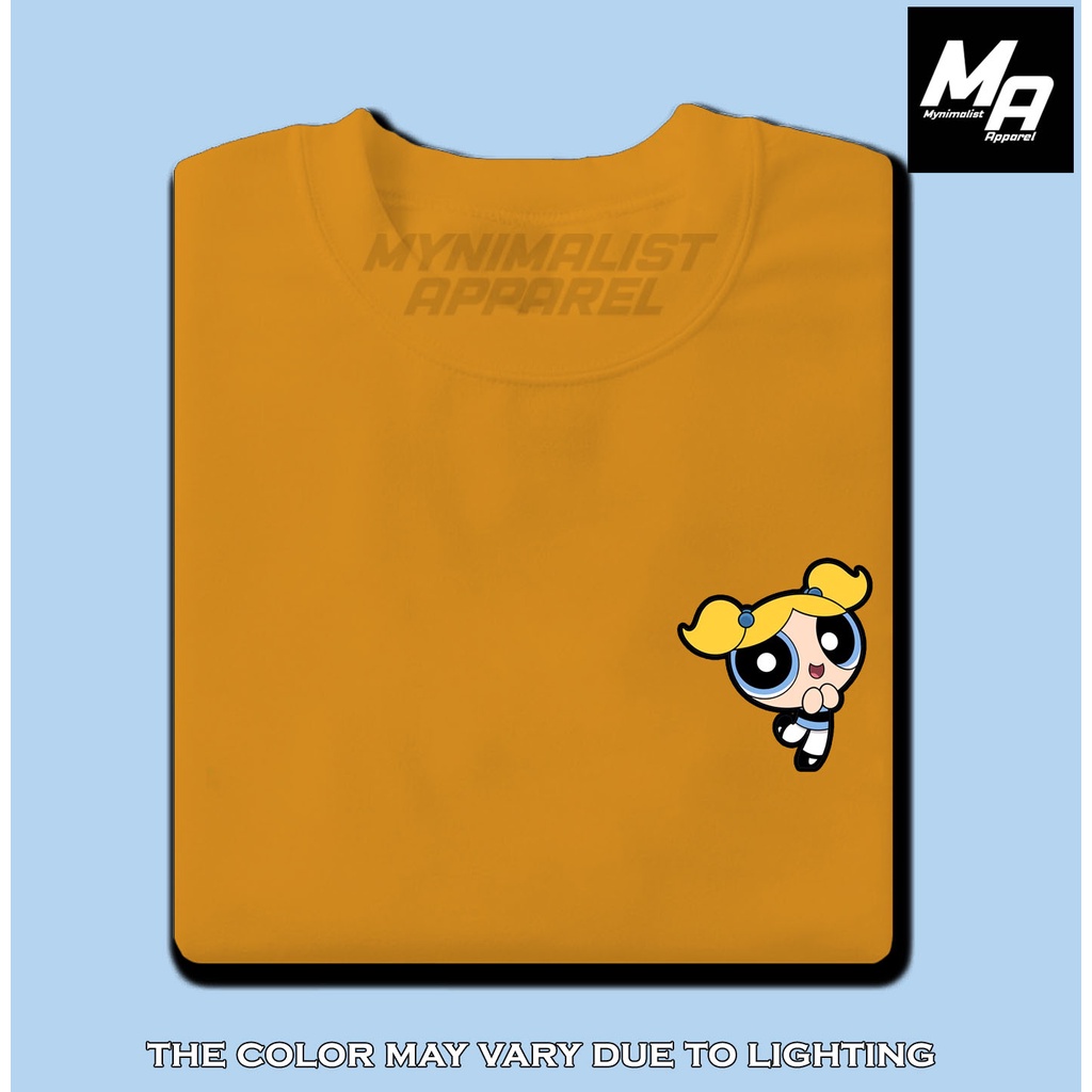 Powerpuff Girls Yellow Pocket Graphic Print Tshirt for ADULT - Unisex ...