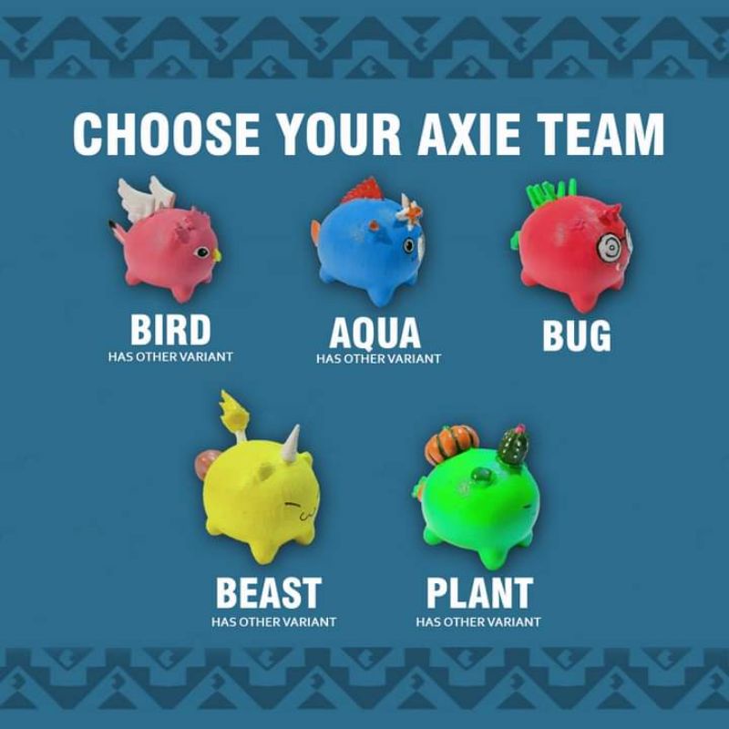 AXIE TEAM FIGURES SET OF 3 AXIES (COD) | Shopee Philippines