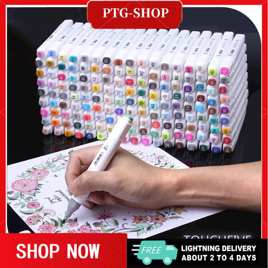 Touch Art Markers Brush Pen Sketch Alcohol Based Marker Dual Head Manga ...
