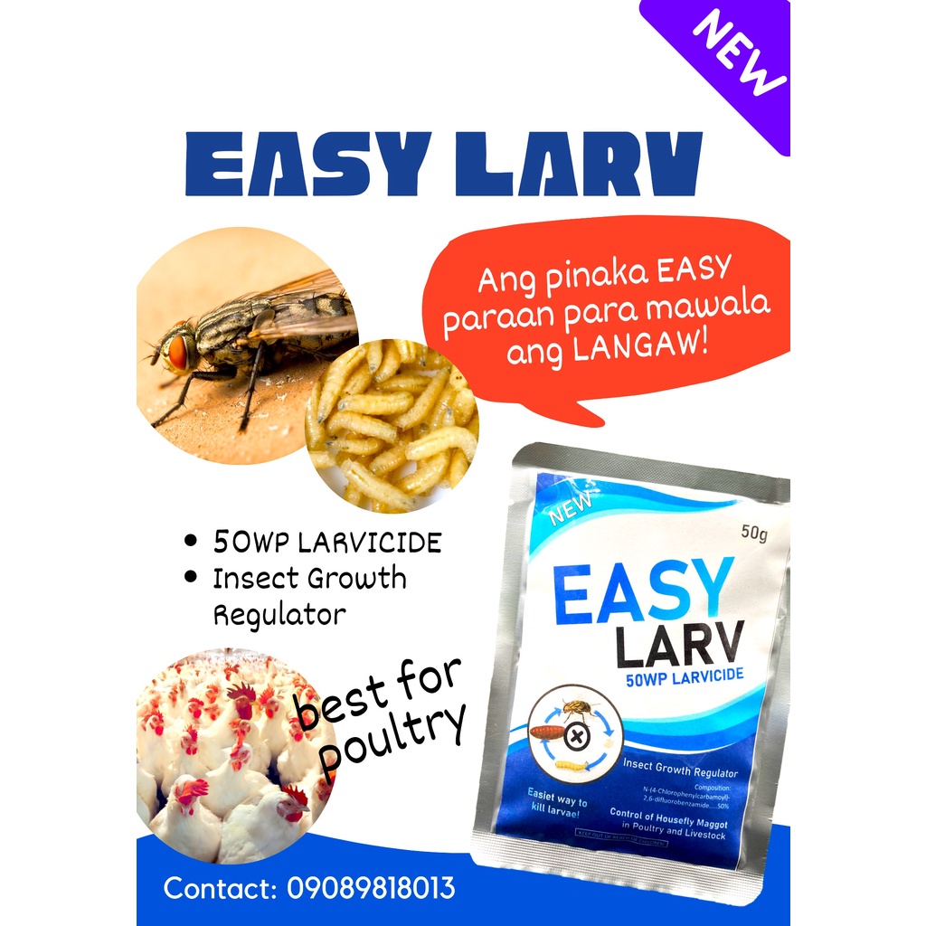 Easy Larv Moltx Alternative 20sachets 1kg Larvicide Poultry Pampatay ...