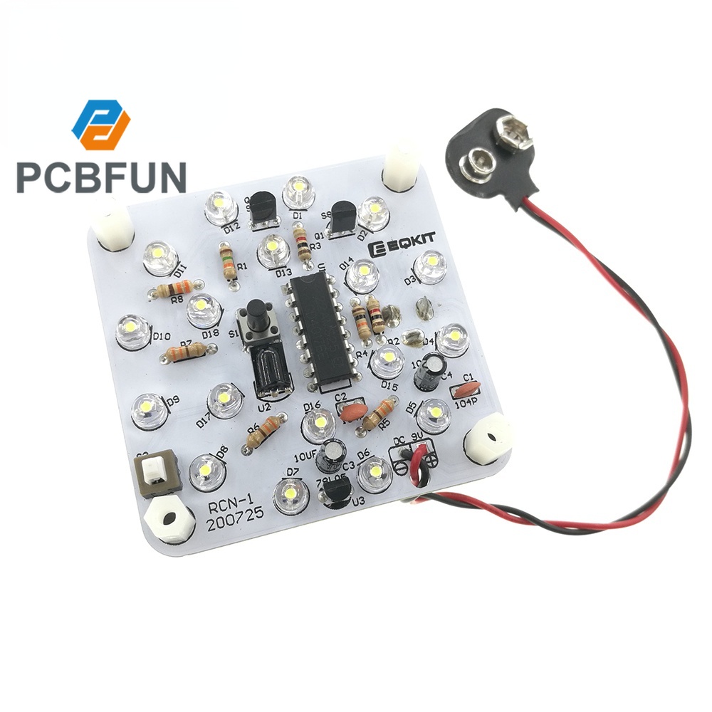 Pcbfun Dc9-12V Night-Light Led Lamp Diy Kit Remote Control Electronics ...