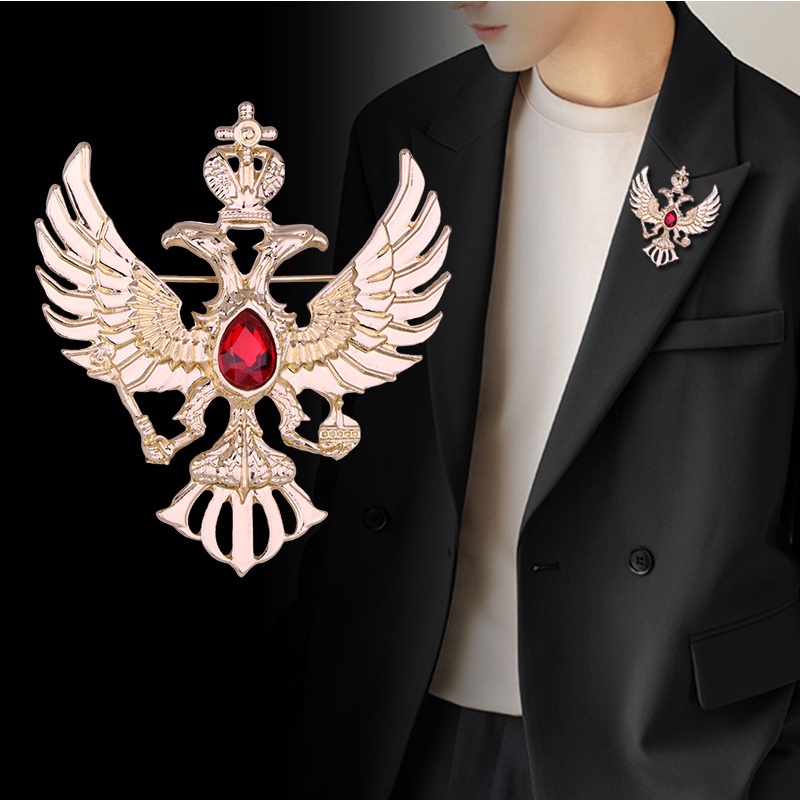 New Arrival Russian Double-headed Eagle Badge Domineering Animal Crown ...