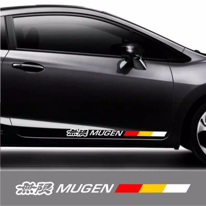 (get a pair of 2pcs) Car Stickers Mugen Power Cutting Stickers | Shopee ...