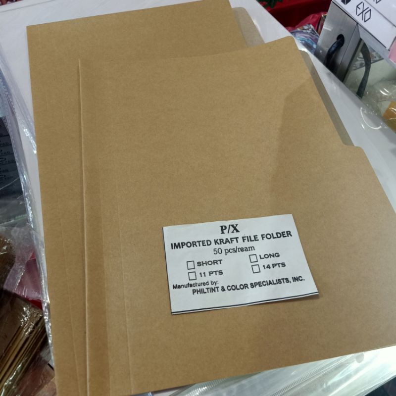 Brown folder or Kraft folder (10 PC's in one pack) | Shopee Philippines