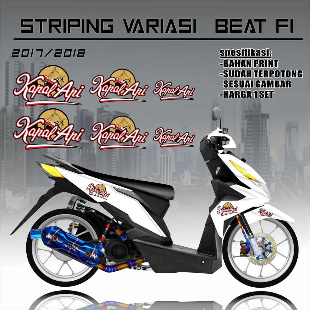 Sticker Striping Beat Striping Beat Fi Variation - Sticker Beat ...