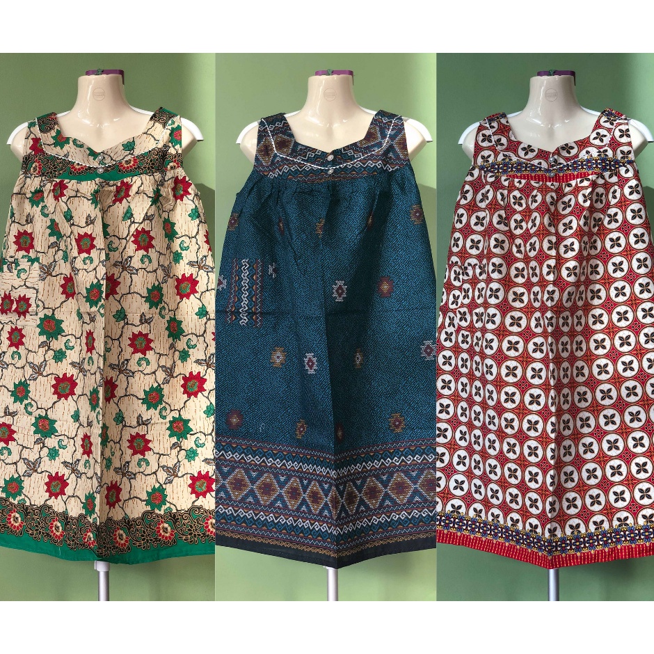 COTTON Batik Daster Pambahay Petalneck (Clematis-Habi-Santan) | Shopee ...
