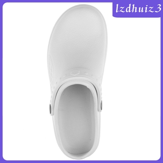 Kitchen Clogs Black White Chefs Shoes Footwear Garden Slip On Work ...