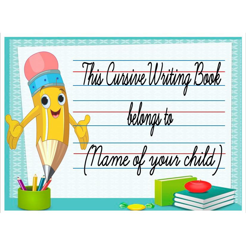 70 pages Cursive Writing Practice Workbook with Name Tracing for Grade ...