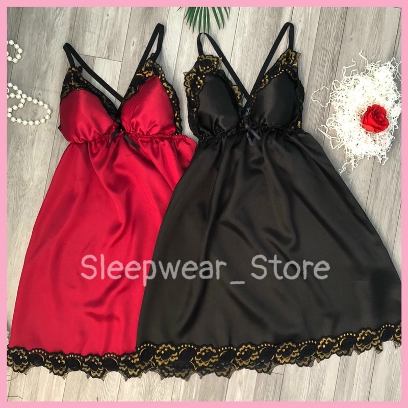 Sexy Nightgown - 2-String Nightgown with Foam Form 40-55kg (photo with ...
