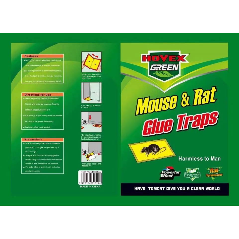 HYKX Green Card Power Mouse Rubber Sheet/mouse trap/traps/mouse ...