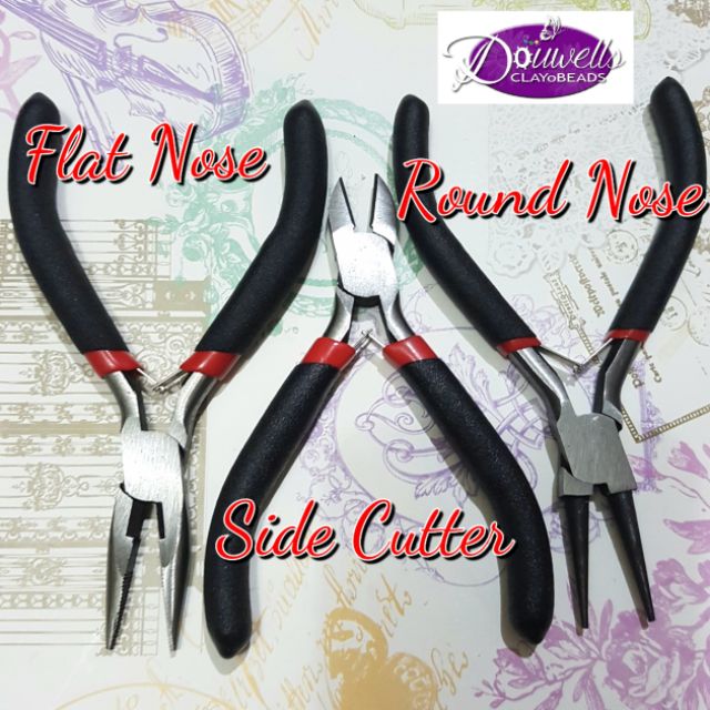 1Pc ORDINARY PLIERS SIDE CUTTER FLAT ROUND NOSE LONG NOSE | Shopee ...