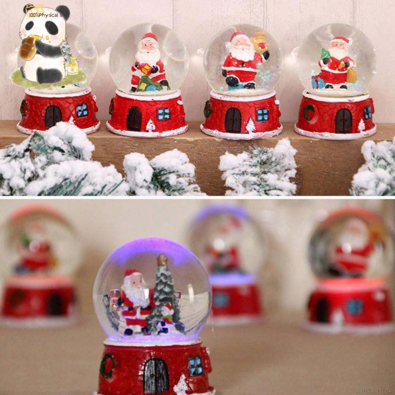 Christmas Crystal Box Resin Santa Claus Crystal Ball/Christmas Snowball ...