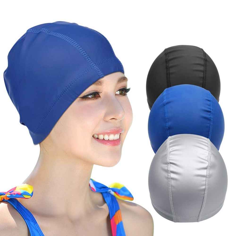 Adult Swimming Cap Swim Hat Sportswear Men Women Unisex Nylon Swim Caps ...