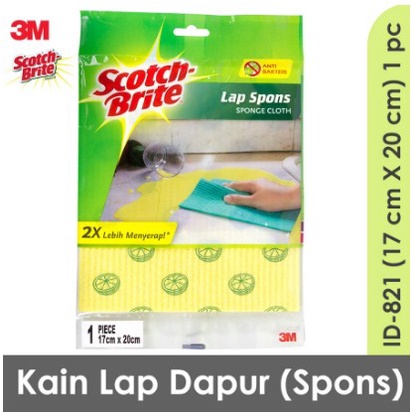 3m Scotch Brite Wipe Sponge Kitchen Wipe Tablecloth ID-821 | Shopee ...