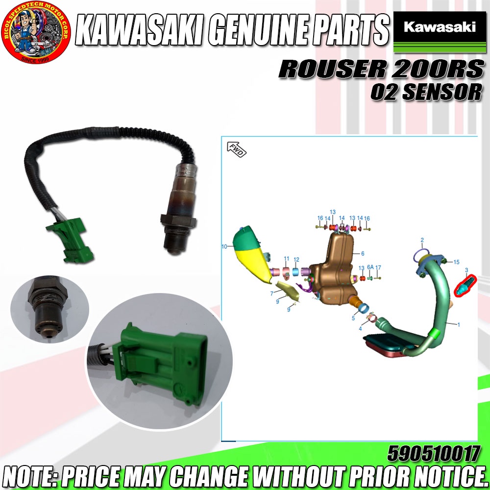 OXYGEN SENSOR O2 Rouser NS160 FI NS200 FI RS200 Dominar 400 KTM Duke RC ...