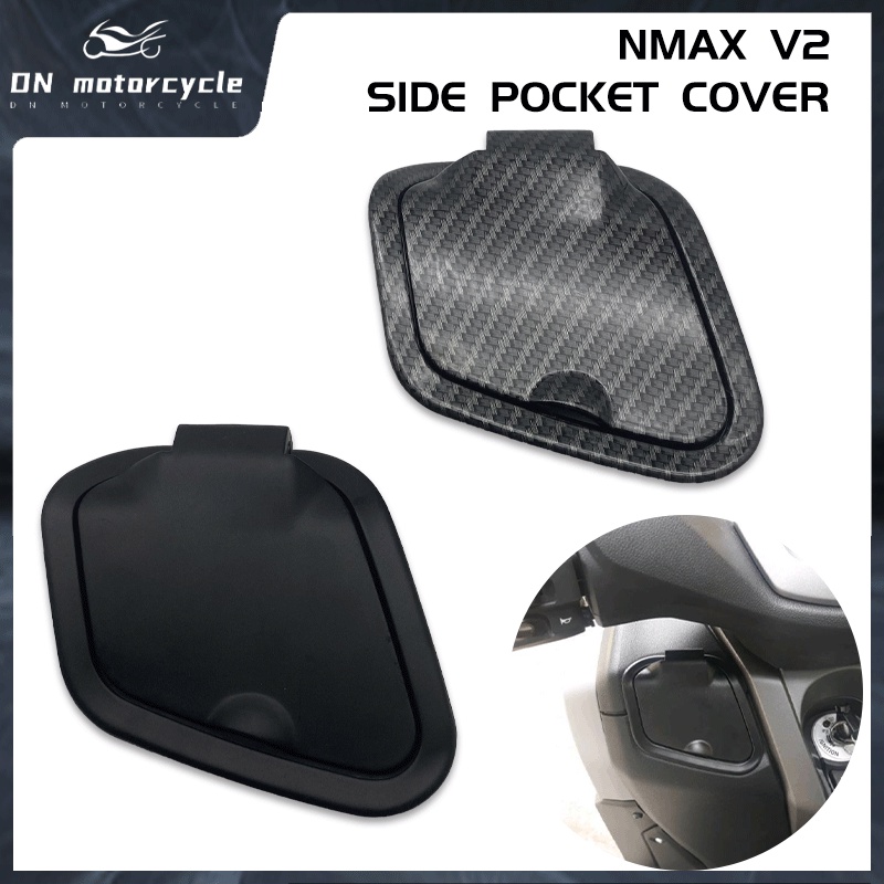 Nmax V2 Side Pocket Cover Volt Compartment Cover Carbon / Black ...