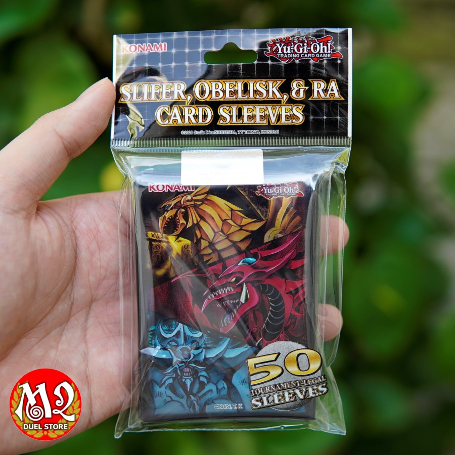 Yugioh KONAMI Egyptian God Slifer, Obelisk, & Ra Card Sleeves Plastic ...