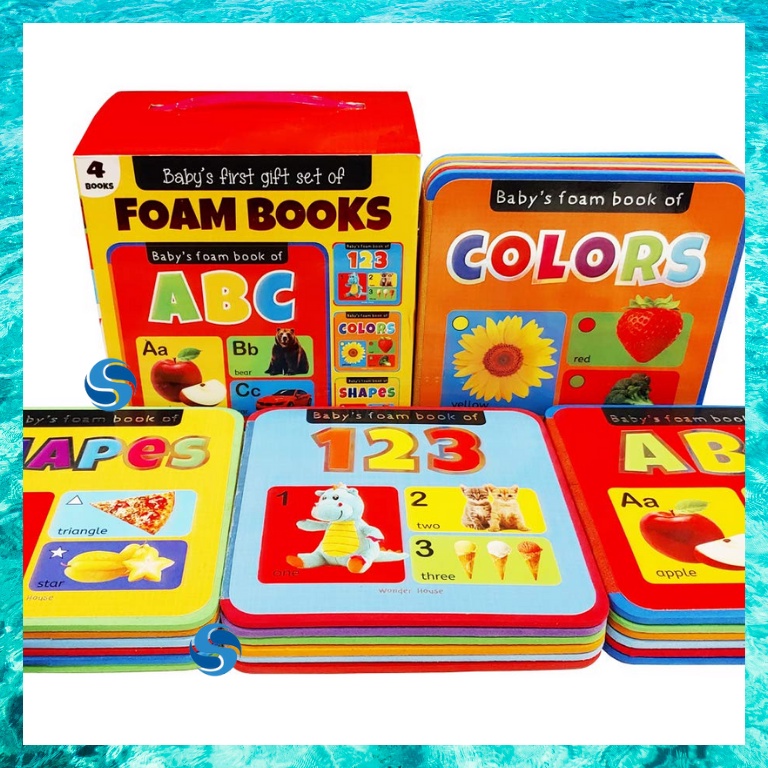 STNDRD Phonics Foam Books Animals Alphabet ABC Numbers Educational Book ...