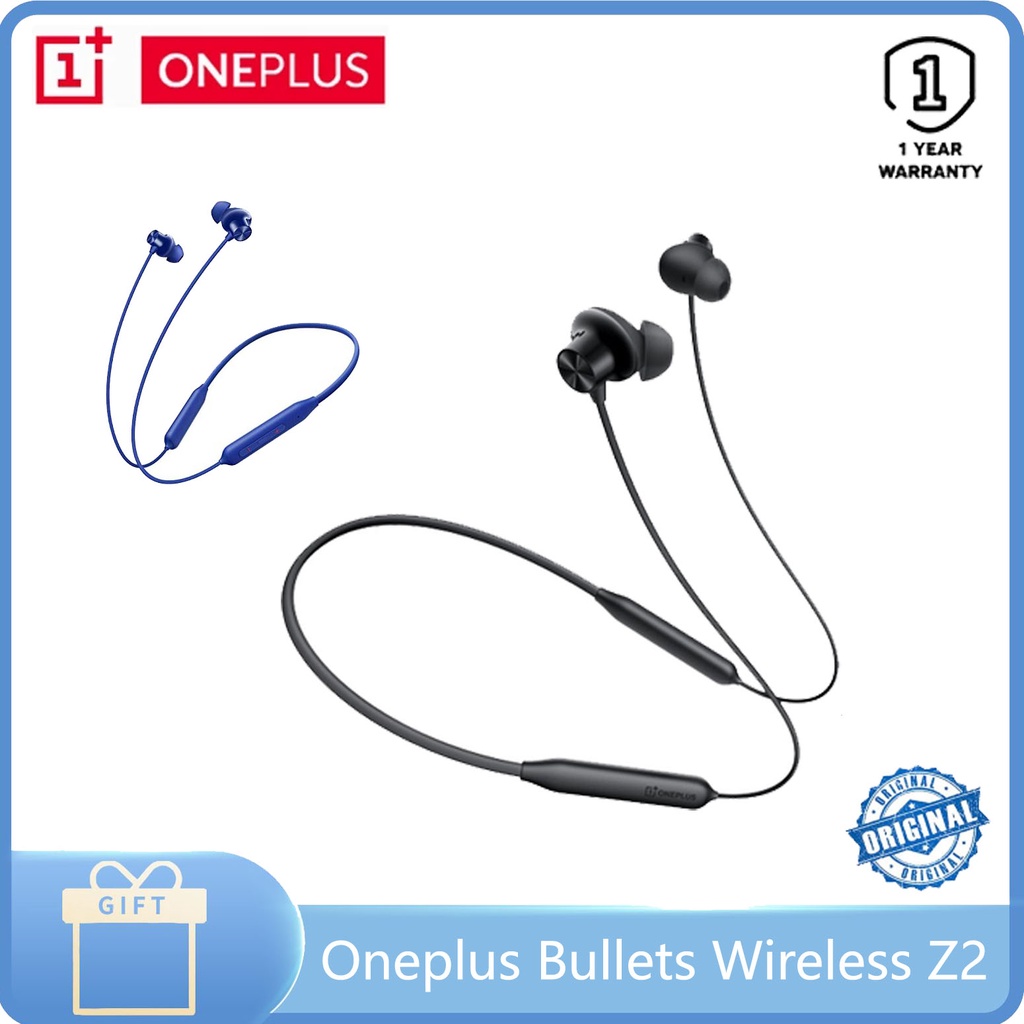 Oneplus Bullets Wireless Z2 Wirelesss Earphone 12.4mm Driver AI Noise ...