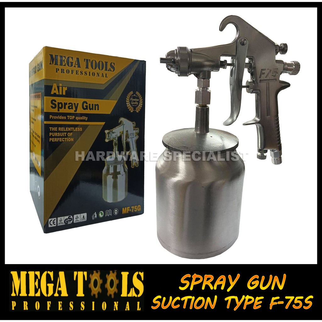 Spray Gun Suction Type F-75S Model Mega with Accessories | Shopee ...
