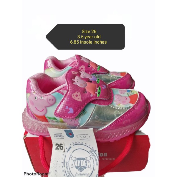 Peppa pig shoe with LED light | Shopee Philippines