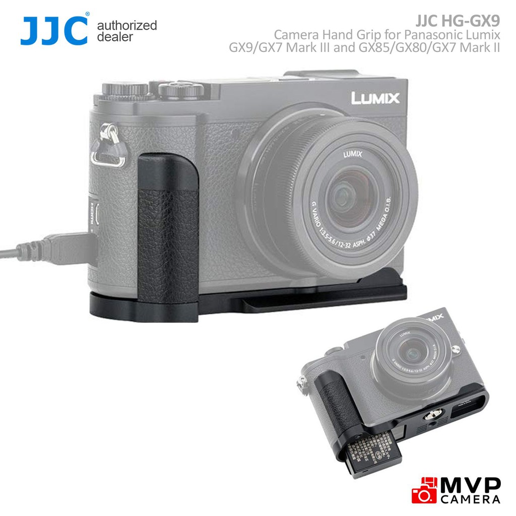 JJC HG-GX9 Camera Hand Grip for Panasonic GX9 GX7 Mark III and GX85 GX80 GX7 Mark II MVP CAMERA ...