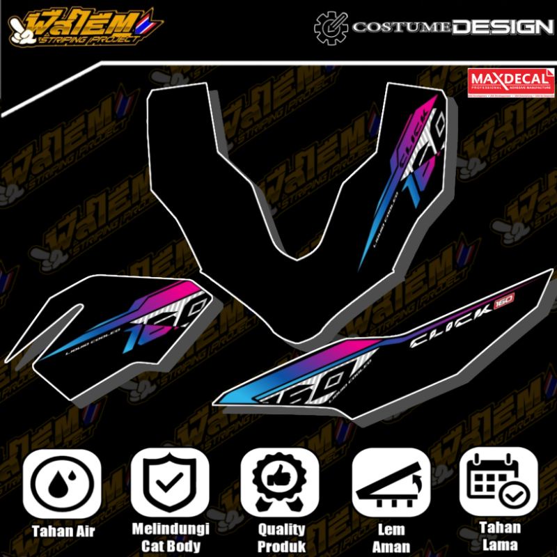 Striping Click 160 Transparent NEW CUSTOM CLICK 160 | Shopee Philippines