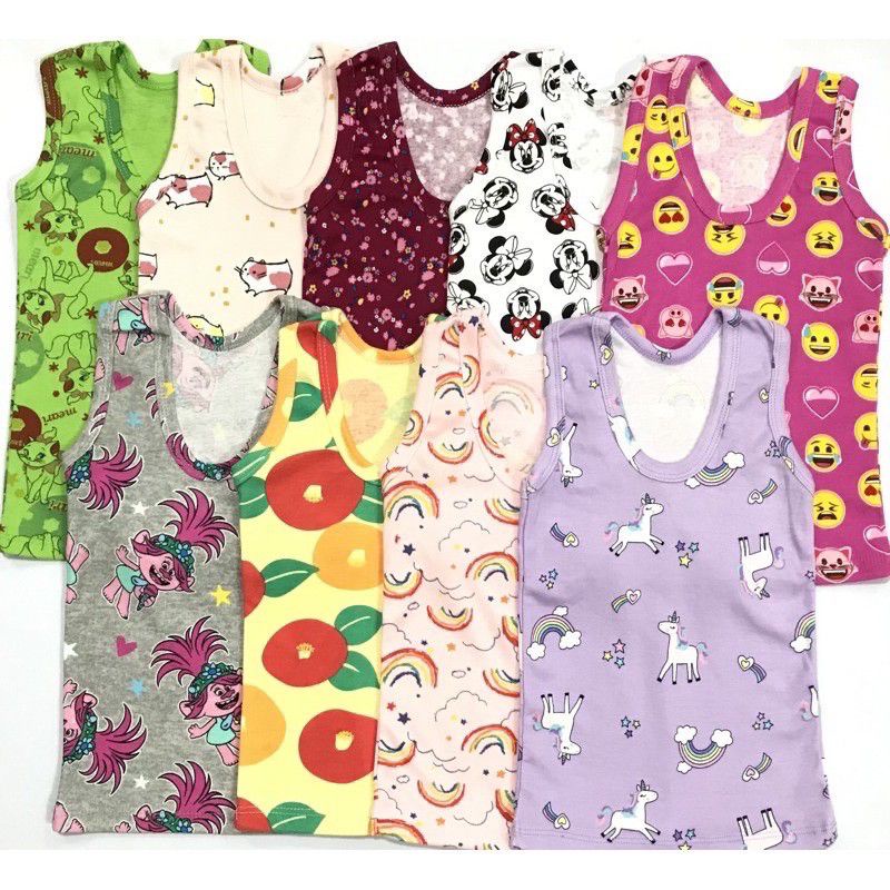 BUNDLE OF 6PCS COTTON BOXER SANDO PRINTED KIDS 2-4 YRS OLD | Shopee ...