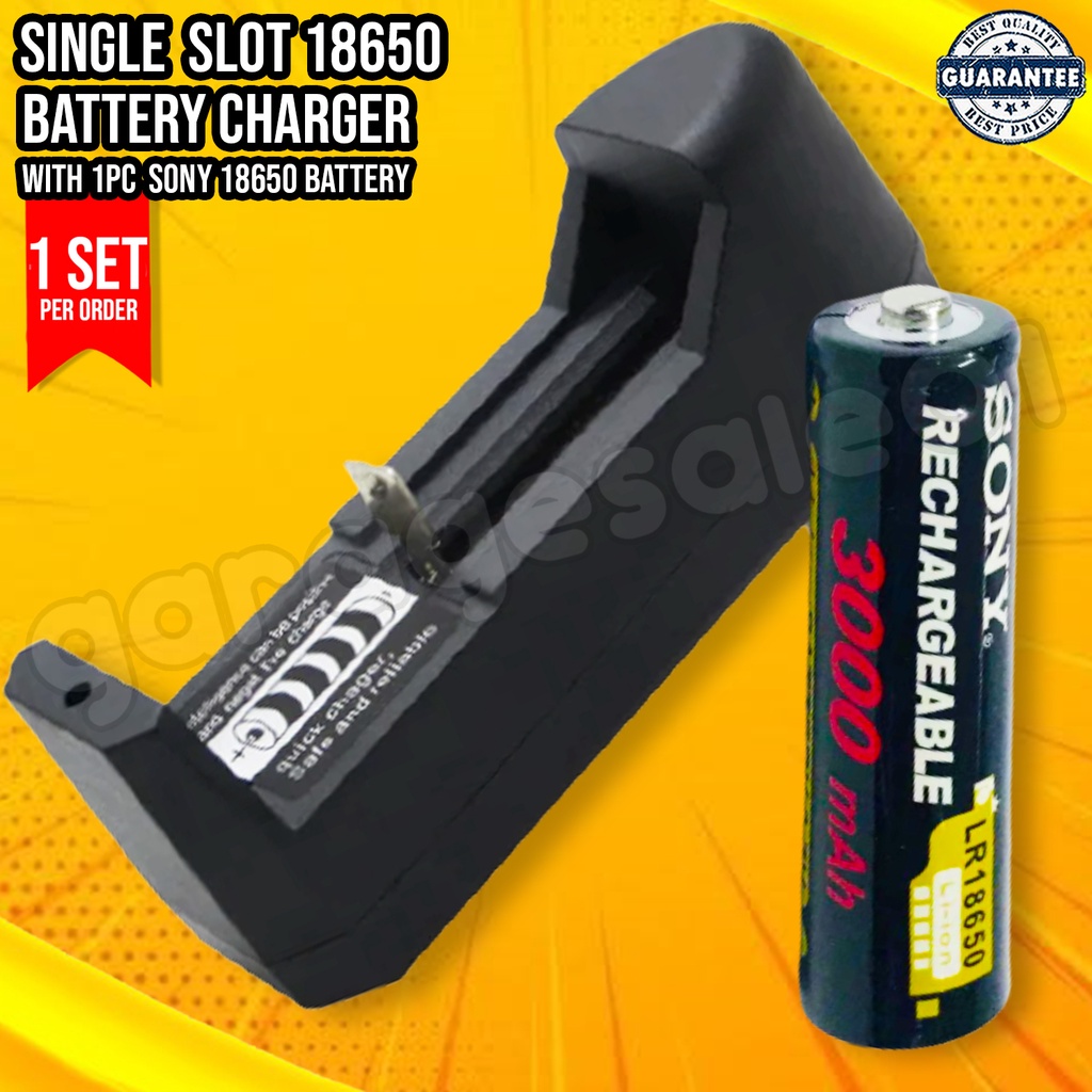 18650 3.7V High Quality Rechargeable Battery With Single Slot Battery ...