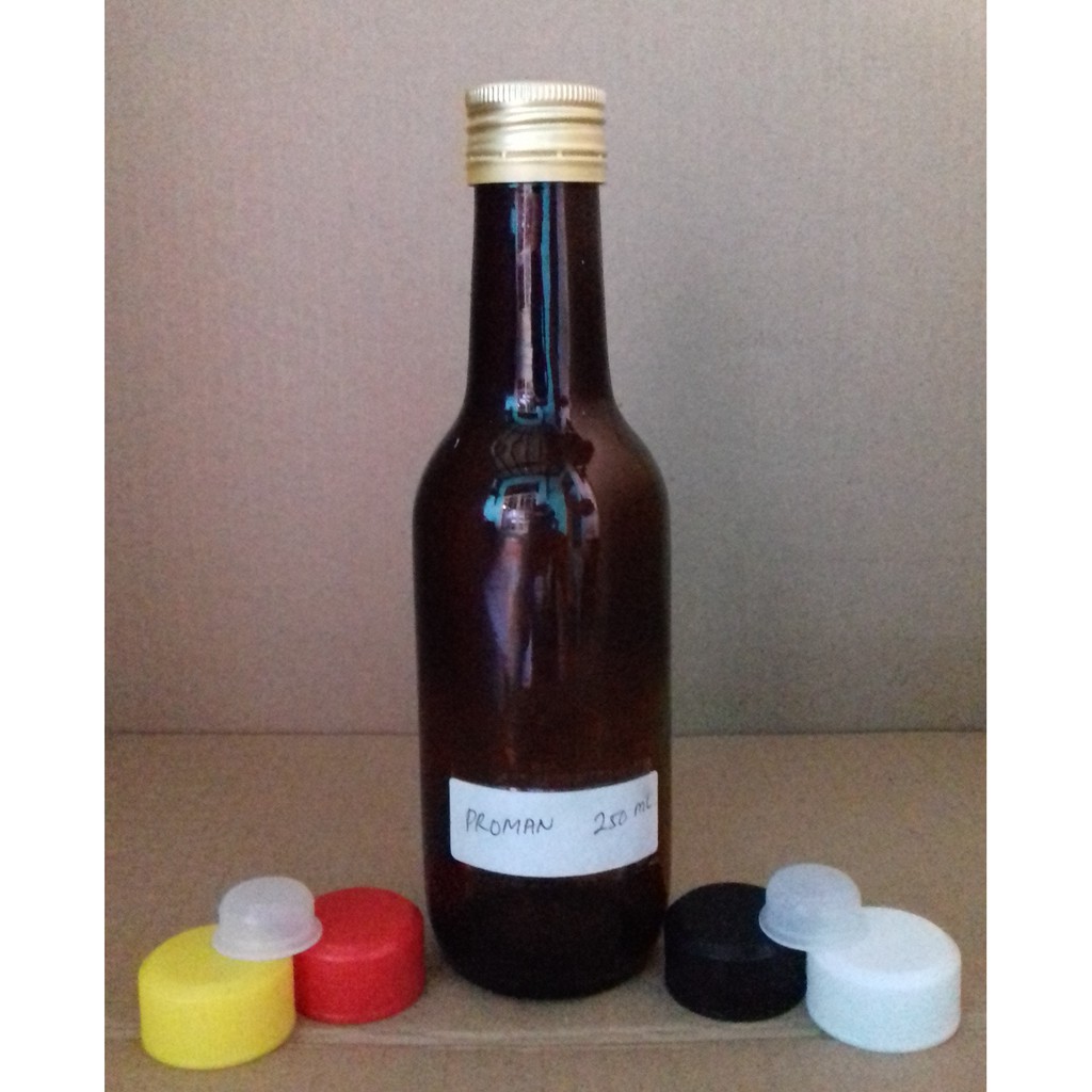 250ml Amber Glass Bottle - PROMAN (12 PCS) | Shopee Philippines
