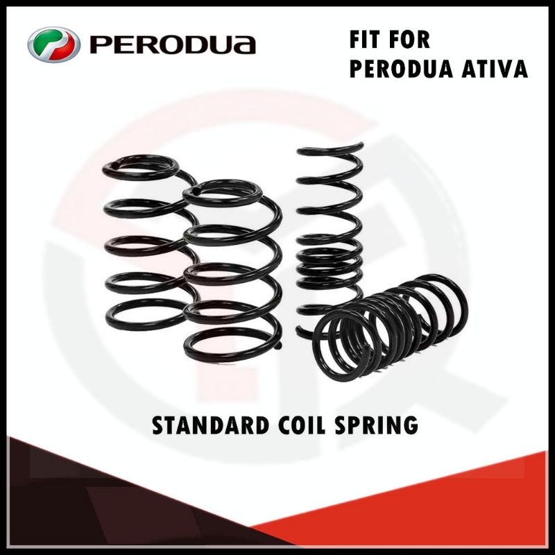 PERODUA ATIVA FRONT REAR STANDARD COIL SPRING (4 PCS) | Shopee Philippines