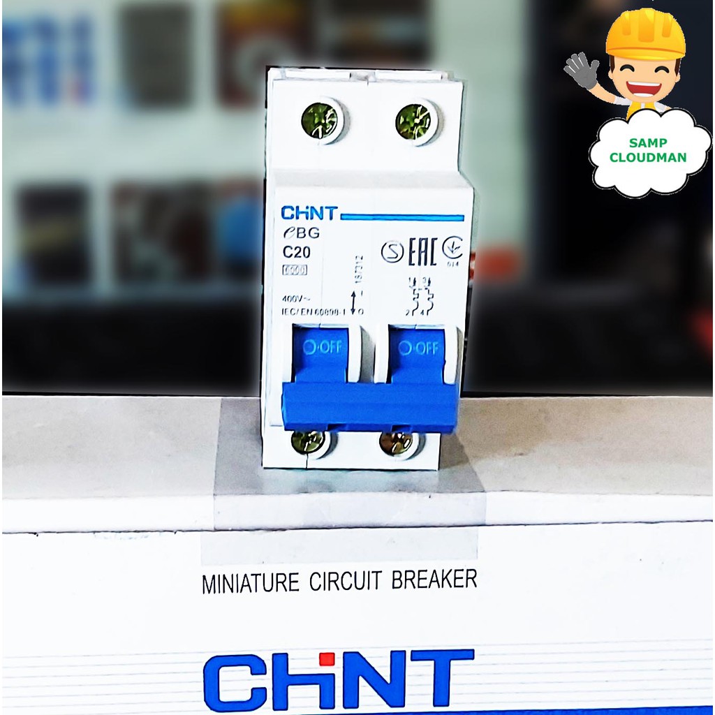 Chint / Sassin Miniature Circuit Breaker 2P 10A 16A 20A 32A 63A CHNT ...