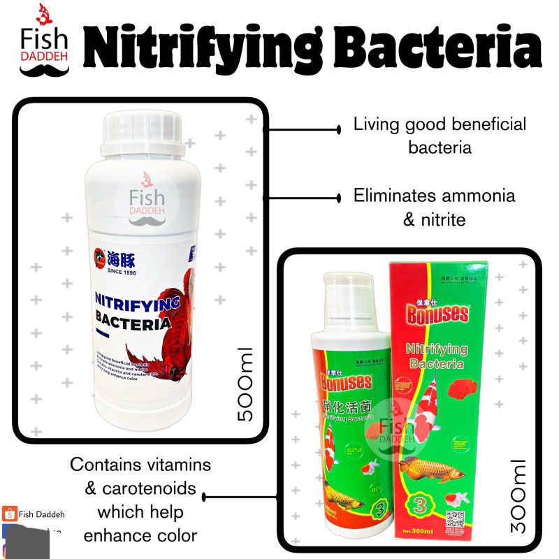 Porpoise Bonuses Nitrifying Bacteria 500ml & 300ml | Shopee Philippines