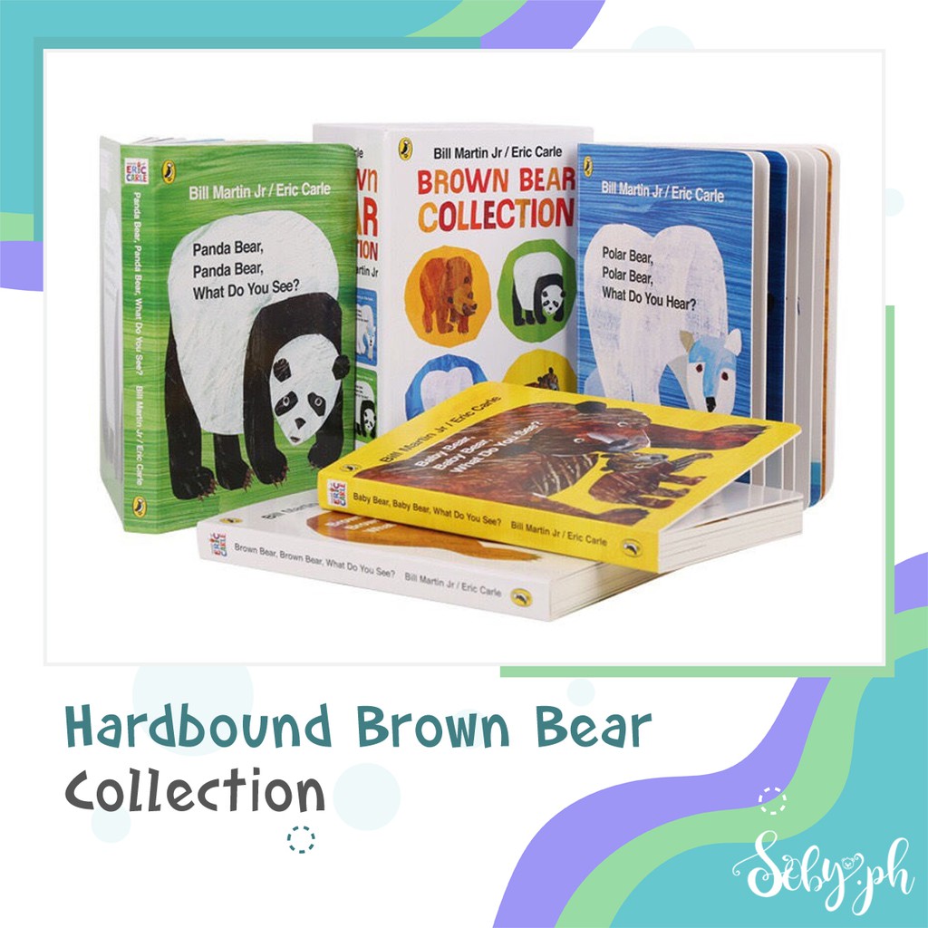 4 Books Eric Carle Brown Bear Collection Hardcover Panda Polar Brown ...