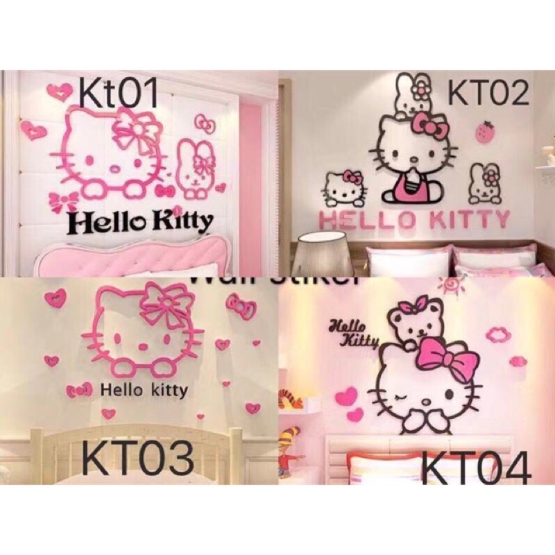 Hellokitty 3D Cute Wall Sticker | Shopee Philippines