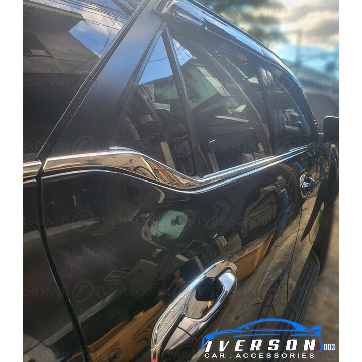 Chrome Window Trim for Toyota Fortuner 2016 to 2019 | Shopee Philippines