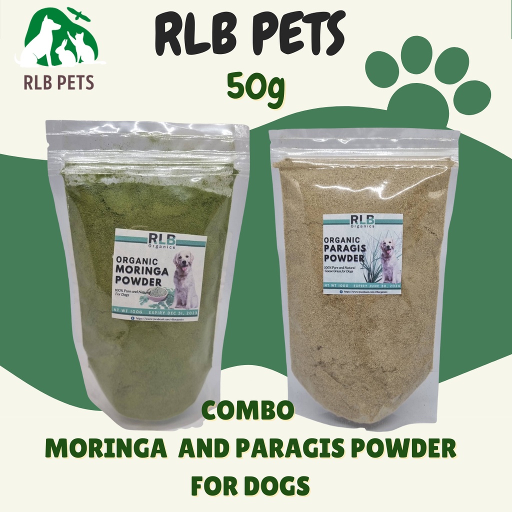 50 grams Moringa Powder for Dogs and 50 grams Paragis Powder for Dogs ...