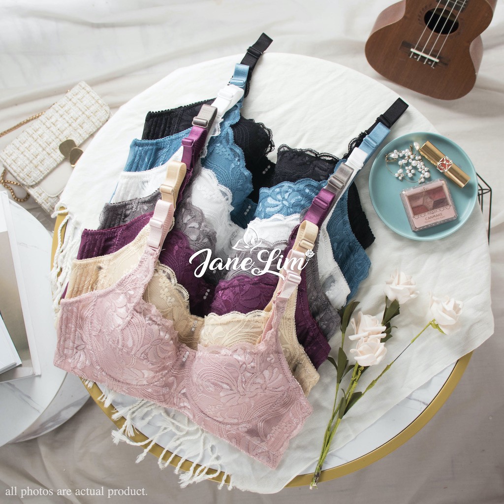 Janelim™ Ladies with under wire Lace Bra full covered cup C/D 2044 34 ...