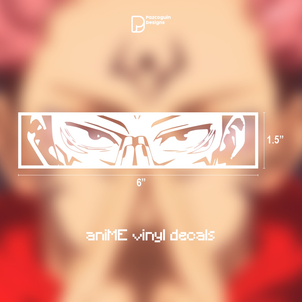 AniME Husbando Vinyl Stickers Jujutsu Kaisen Sukuna | Shopee Philippines