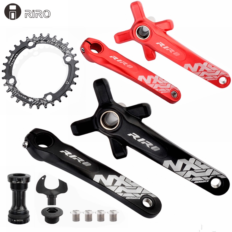 Riro mountain bike tooth plate, hollow one-piece crank 36/38/40T tooth ...
