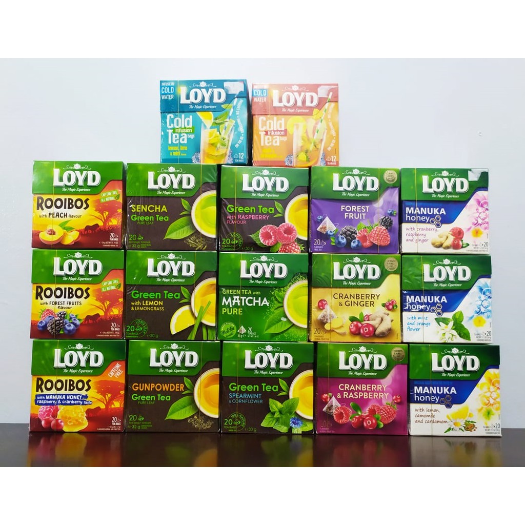 LOYD Assorted Flavored Fruit , Herbal, Black & Green Tea 20 tea bags ...