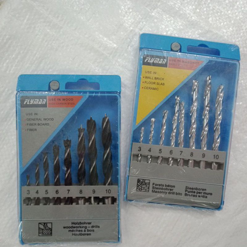 FLYMAN DRILL BIT ( Masonry and Wood ) | Shopee Philippines