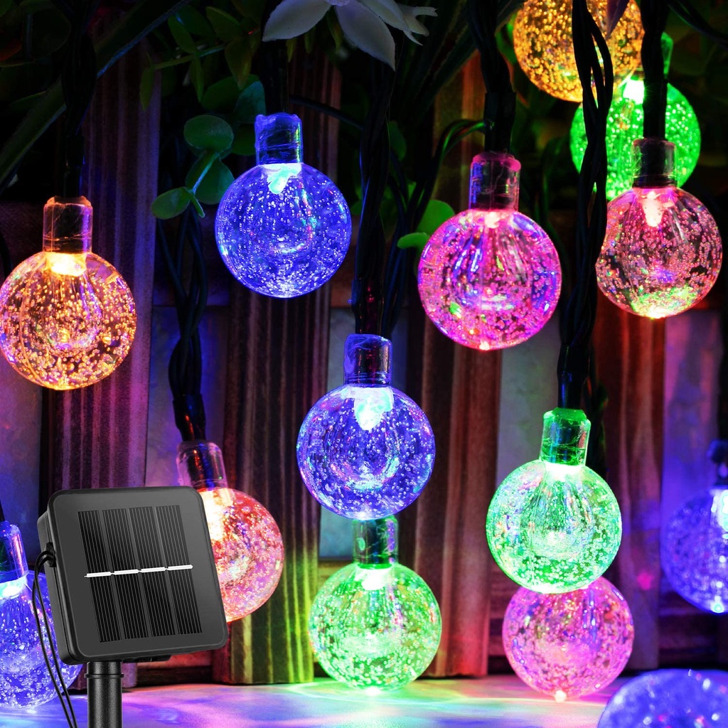 Solar 50 LED Light Raindrop 7M LED String Lights Fairy Lights ...