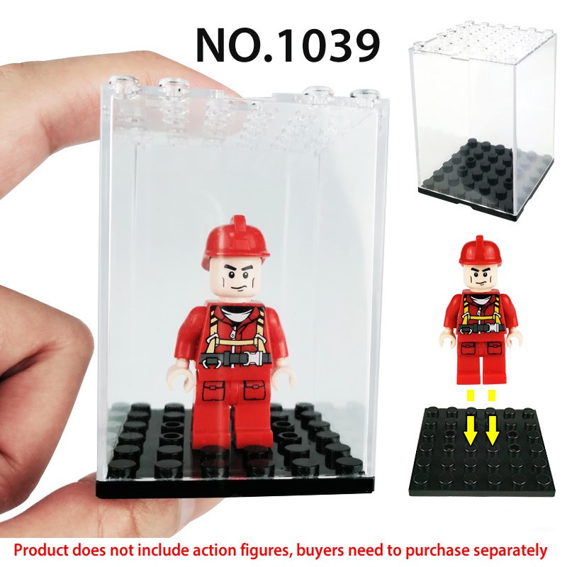 Minifigure display cabinet transparent minifigure box building block ...