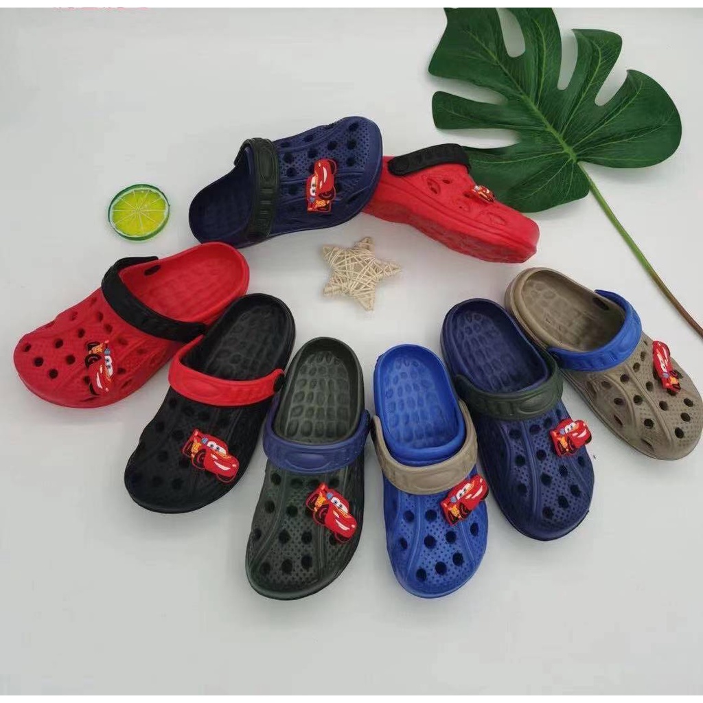 Cartoon Design Sandals Closs Slipper For Kid Boy 18-29 | Shopee Philippines