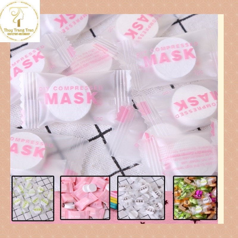 Candy-form Compressed Paper Mask for moisturizing and detoxifying ...
