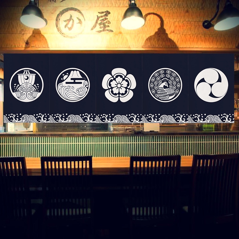 Japanese restaurant curtain Japanese curtain japanese restaurant decor ...