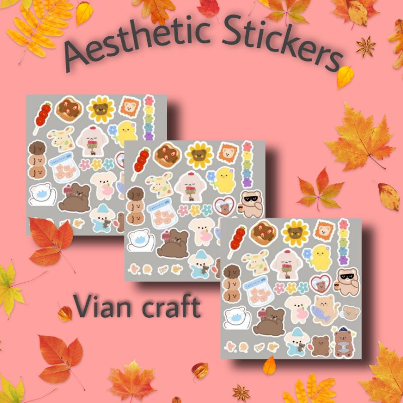 Part1/pack Aesthetic Stickers Hp Laptop Stickers/Pack Aesthetic ...